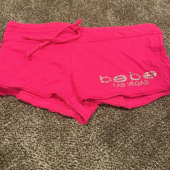 bebe | Shorts | Bright Pink Bebe Las Vegas Souvenir Shorts Large | Poshmark